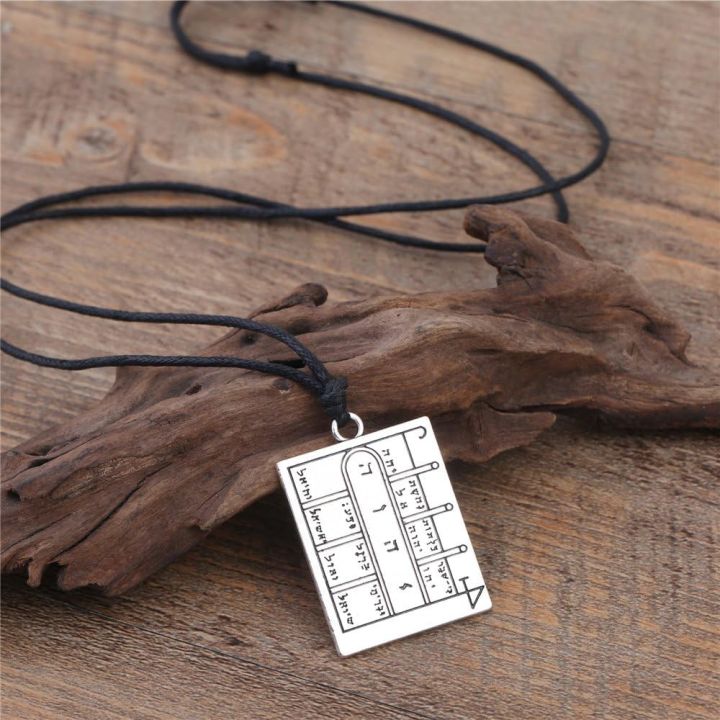 Of Solomon Pentacle Open Doors Tsman Square Pendant Neck The Moon's ...