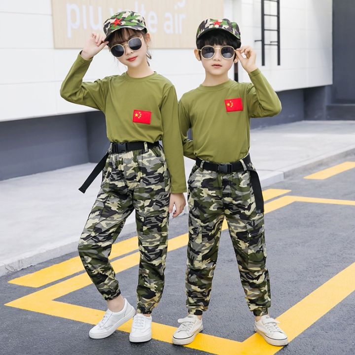 [COD] Children's military training camouflage uniform boys suit special ...
