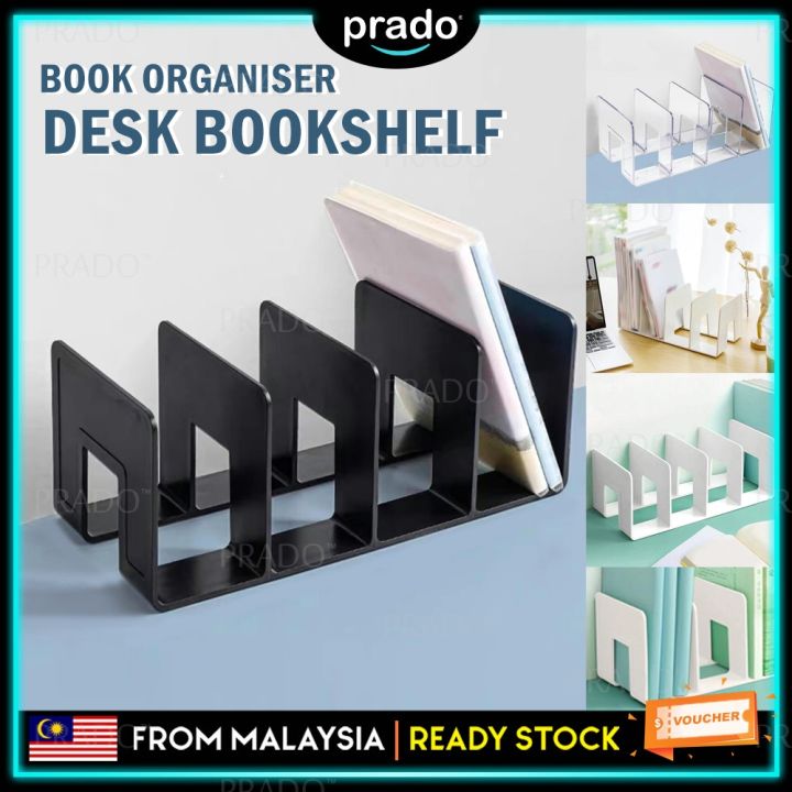 PRADO MALAYSIA Desktop Book Rack 32CM Book Storage Divider Partition ...