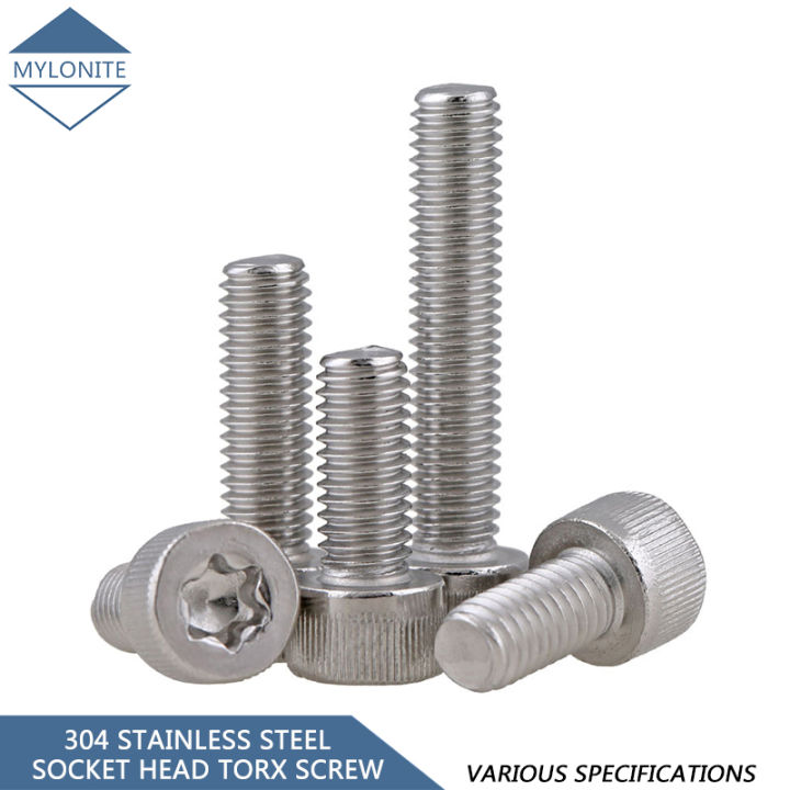 Stainless Steel 304 Socket Head Torx Bolt M3 M4 M5 Screws Bolts Solid Fasteners Length 5mm-30mm ...