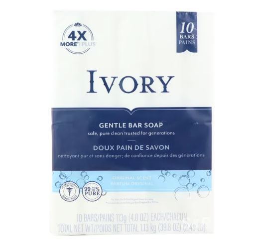 Ivory Original Gentle Bar Soap (113g x 10pcs) | Lazada PH