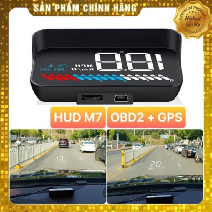 HUD M7 M17 dùng được MỌI DÒNG XE hiển thị tốc độ kính lái siêu phẩm thách thức các loại xe cổng ...