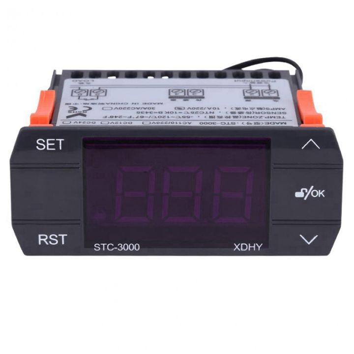 STC-3000 110V-220V 30A Press Digital Temperature Controller Thermostat ...
