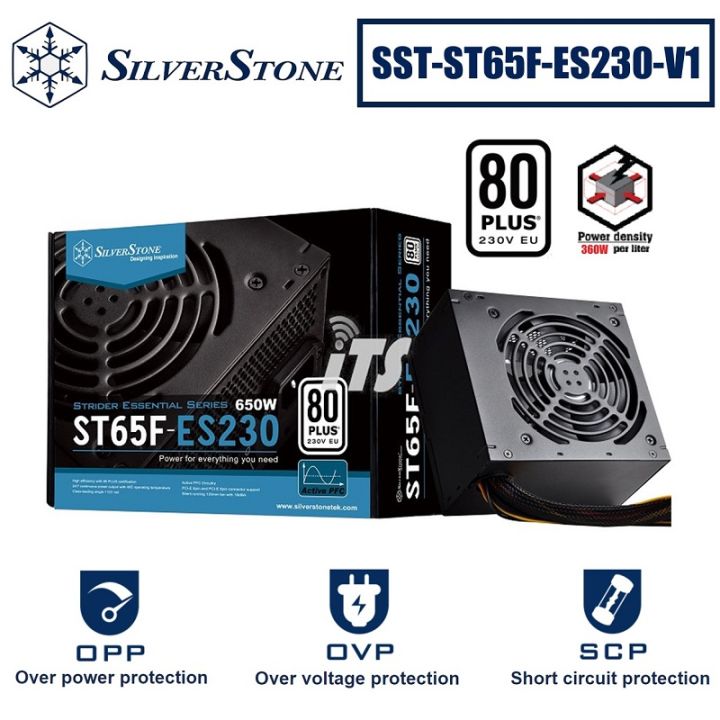 Silverstone High Efficiency 80 PLUS with 120mm Fan Power Supply (500W ...
