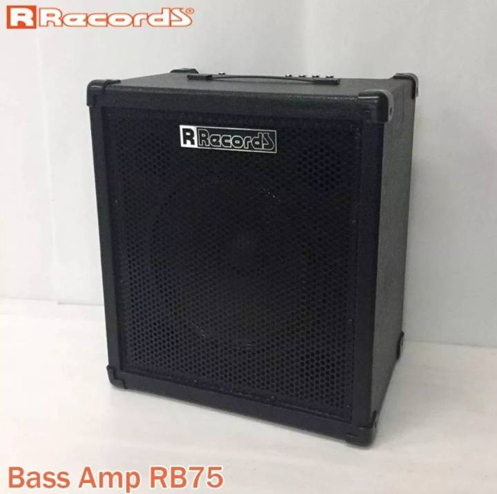 แอมป์เบส Records รุ่น RB75 + สายแจ็ค 75วัตต์ ลำโพง12" | Lazada.co.th