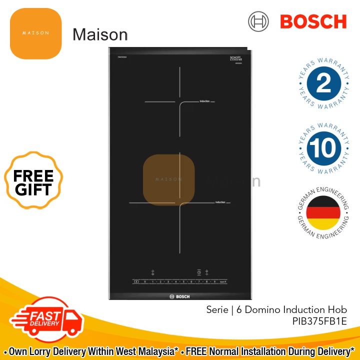 [Sales] Bosch Series 6 30cm Domino Induction Hob PIB375FB1E | Lazada