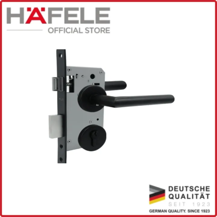 Hafele Door Handle Set with Mortise Lock and Profile Cylinder | Lazada PH