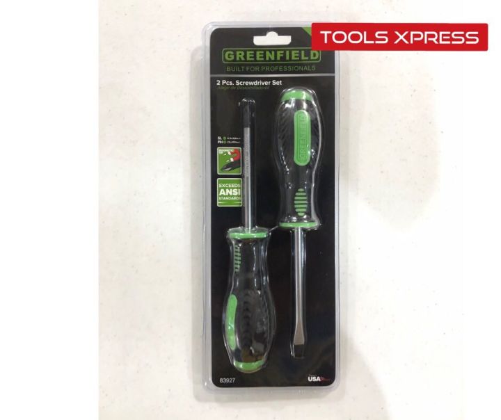 GREENFIELD Screwdriver Set [2 pcs] | Lazada PH