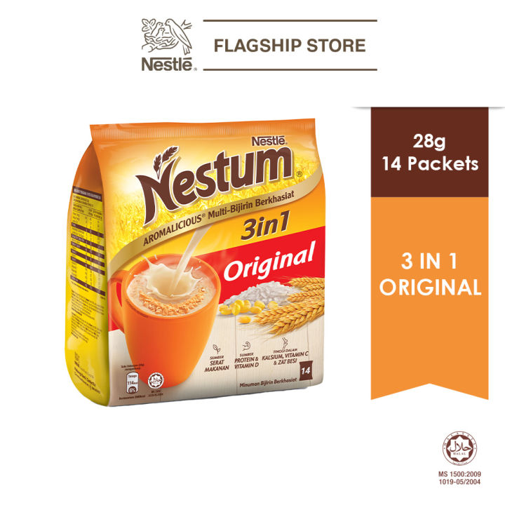 NESTLE NESTUM Grains & More 3 in1 Original 14 Packet 28g | Lazada