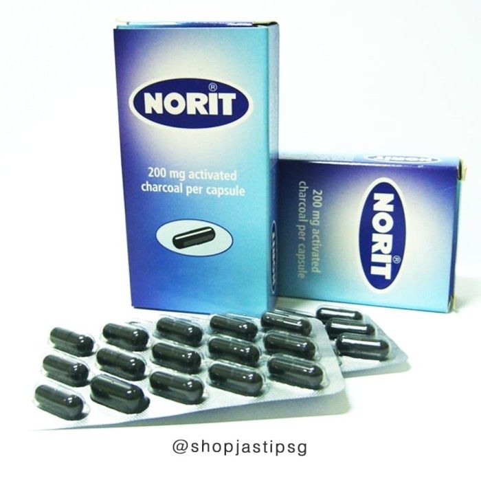 NORIT Kapsul Netherland Belanda Obat Diare Keracunan impor Malaysia ...