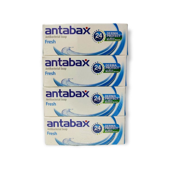 (Malaysia) Antabax Antibacterial Soap. Fresh Scent. 4 pcs in 1 pack. 85 ...