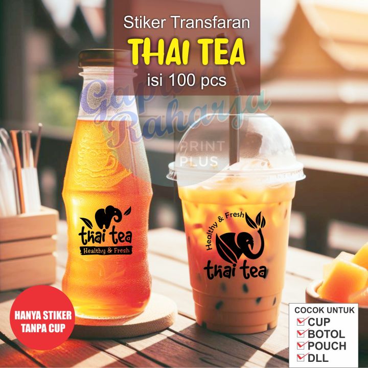Stiker kemasan Label Thai Tea isi 100 | Lazada Indonesia