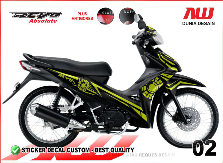 Sticker Decal REVO ABSOLUT Desain 02... Decal Honda Keren, Decal Kece ...