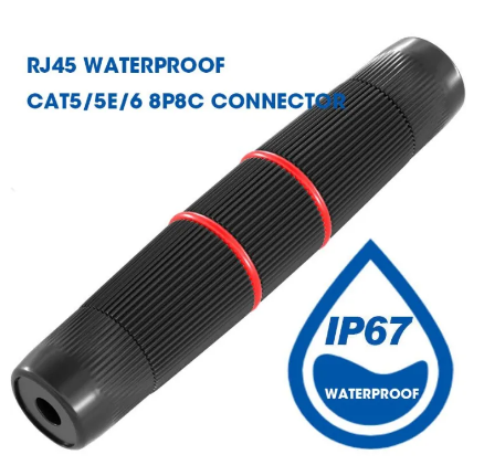 RJ45 Connector Waterproof IP67 Ethernet Network Cable Connector Coupler ...