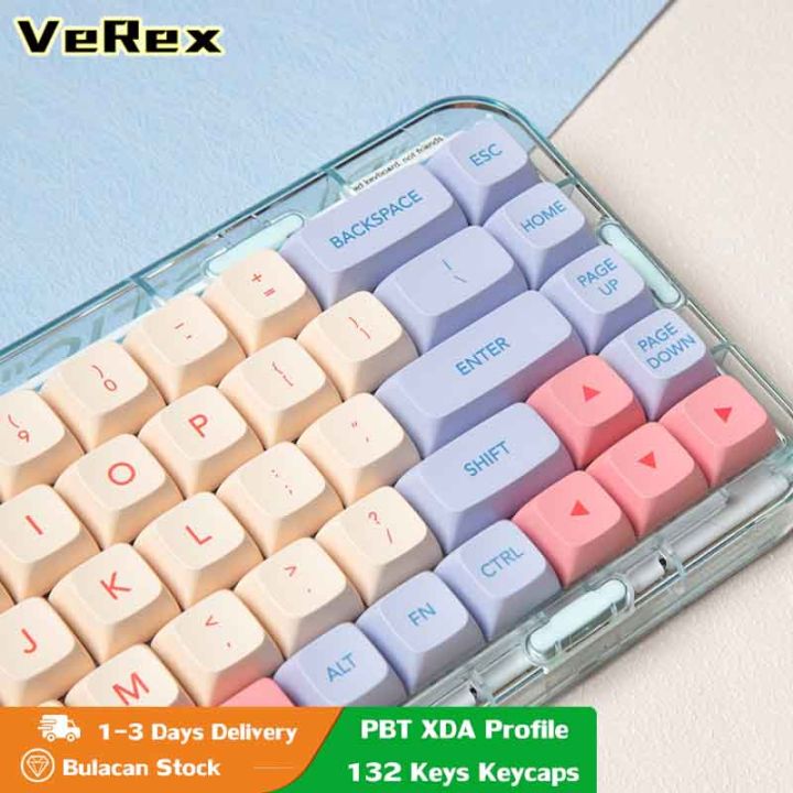 Verex Marshmallow Keycaps XDA Profile PBT 132keys Suitable for 108/98 ...