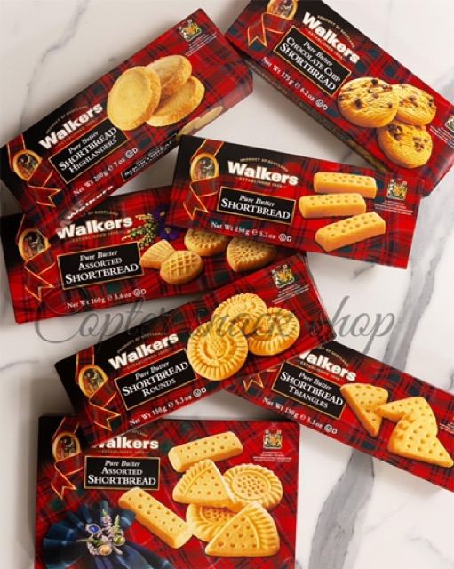 ขนมนำเข้า วอล์คเกอร์สบิสกิต/คุกกี้ Walkers Biscuits/cookies 150g ขนมทาน ...