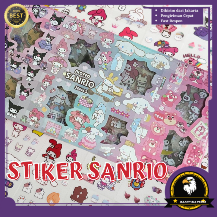 RAJAWALI | Sticker 200 Lembar Karakter Anime Anak Sanrio Lotso / My ...