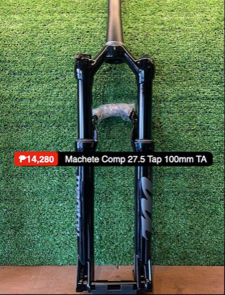 Manitou Machete Comp 27.5 100mm Tapered Thru Axle Black Fork ...