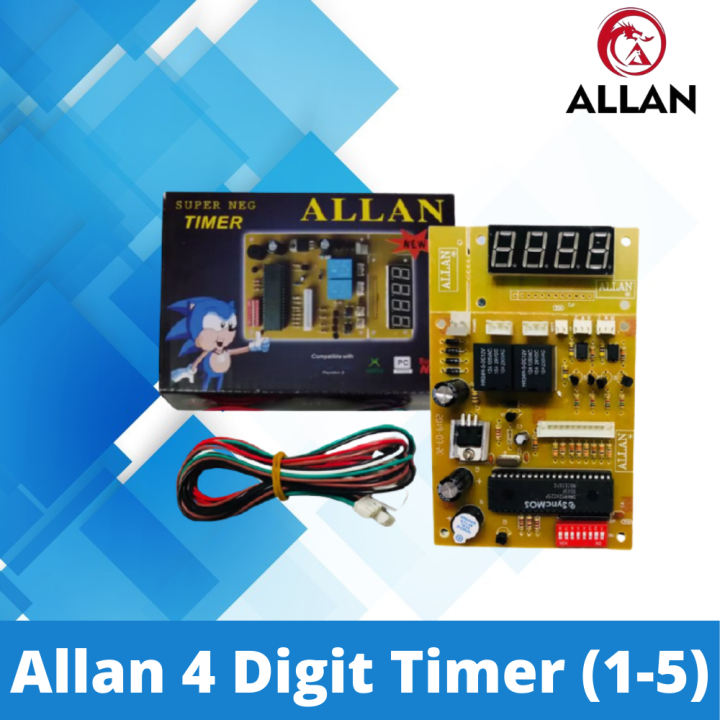 Allan Piso/Lima Timer For Pisonet Pisowifi video machine/carwash vendo ...