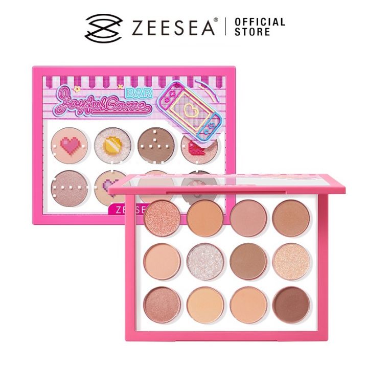 ZEESEA Vending Machine 12 Colors Vending Machine Eyeshadow Palette Pearlescent Makeup Palette ...
