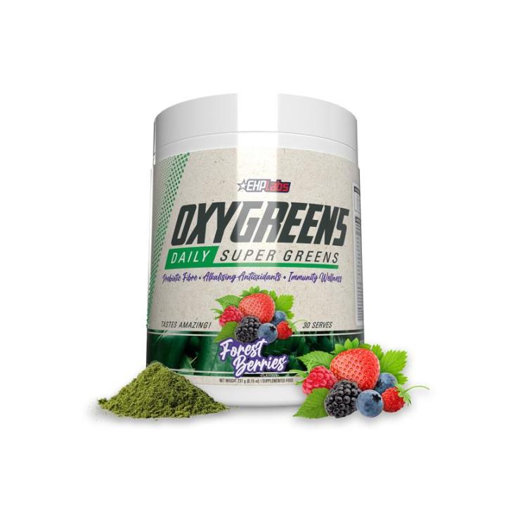 EHPlabs OxyGreens Daily Super Greens Powder - 30 Serves - Gut Cleanse ...