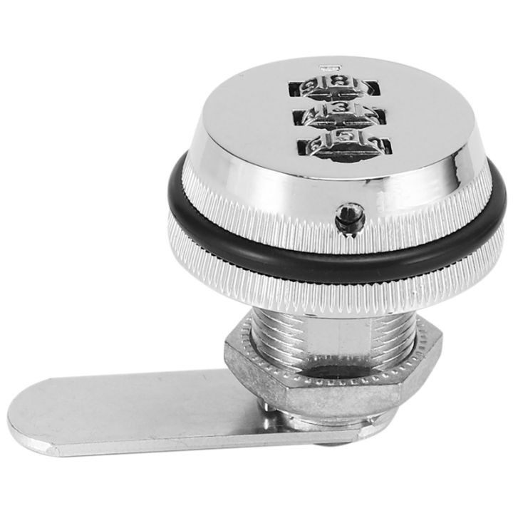 Alloy Code Combination Cam lock Keyless Post Mail Box Cabinet RV 3 Dial ...