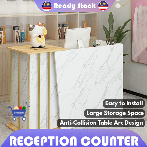 Cashier counter table Meja kaunter cashier desk shop reception drawer ...