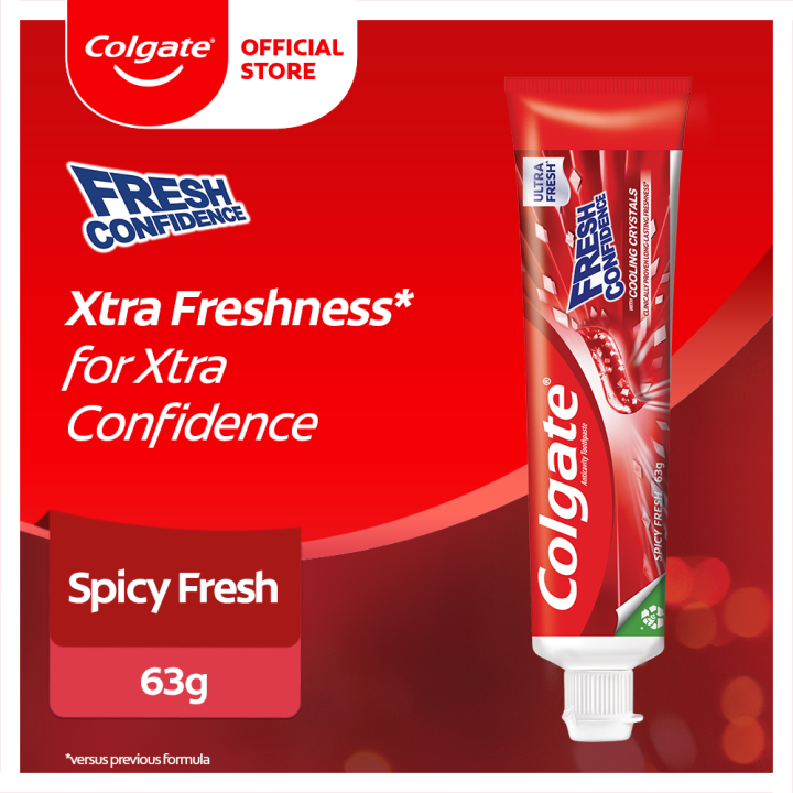 Colgate Fresh Confidence Anticavity Toothpaste with Cooling Crystals ...
