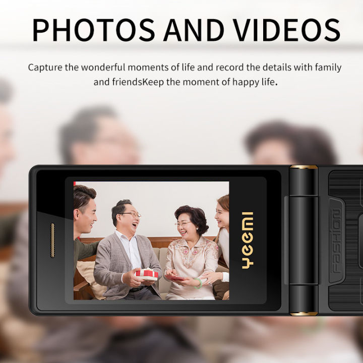 Original brand new Yeemi M3+ Dual Display Dual Sim 3.0" 5900mAh Flip Mobile Cell Phone Big ...