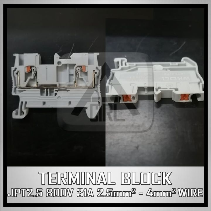 Fast send PUSH IN DIN RAL TERMINAL BLOCK 2.5mm2 4mm2 6mm2 | Lazada PH