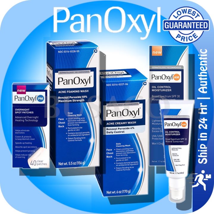 PanOxyl Acne Foaming / Creamy Wash | w Benzoyl Peroxide 10% / 4% | Spot ...