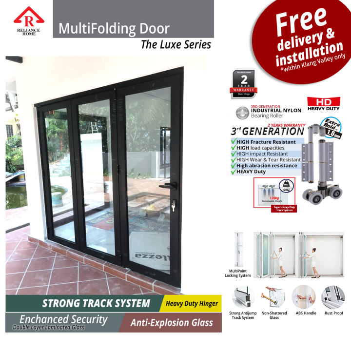 [PRE-ORDER] Multi Folding Door 3 Panels (The Luxe Series), 3 Panels ...