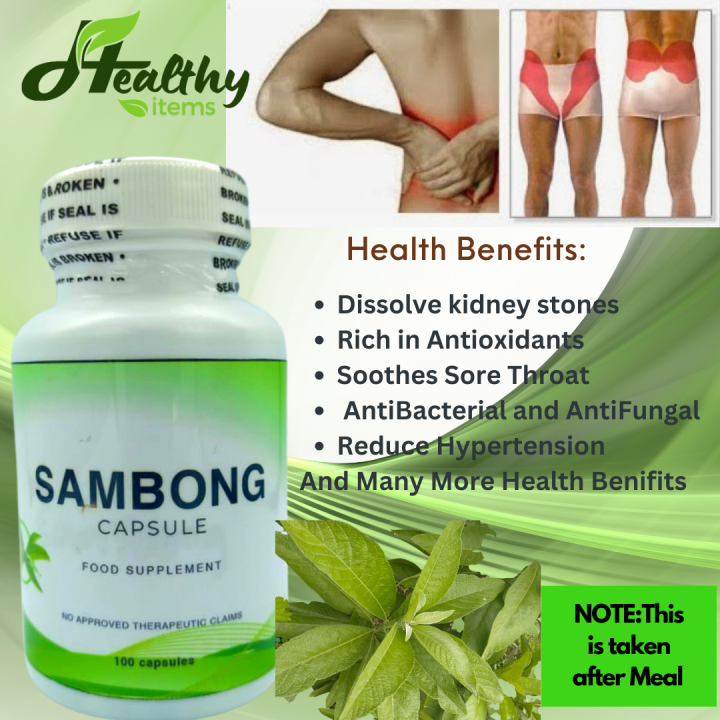 [NATURE SKIN PH] SAMBONG CAPSULES 100% Pure Anti-UTI and Kidney Stones ...