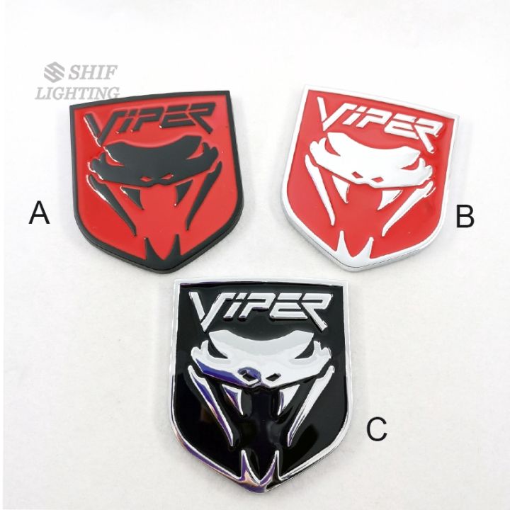 ZR 1 x Metal VIPER Cobra Snake Logo Car Auto Decorative Emblem Badge ...