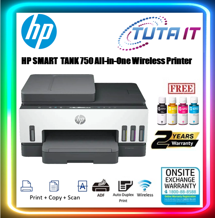 Ready Stock]HP Smart Tank 750 Wi Fi Duplexer All-in-One Printer with ...