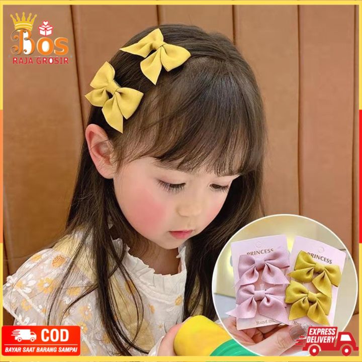 BRG Jepit Rambut Pita Anak Lucu 2 in 1 Jepitan Rambut Fashion Jepitan ...