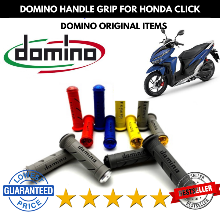 ORIGINAL HONDA CLICK 125i/150i DOMINO HANDLE GRIP RUBBER WITH BAR END ...