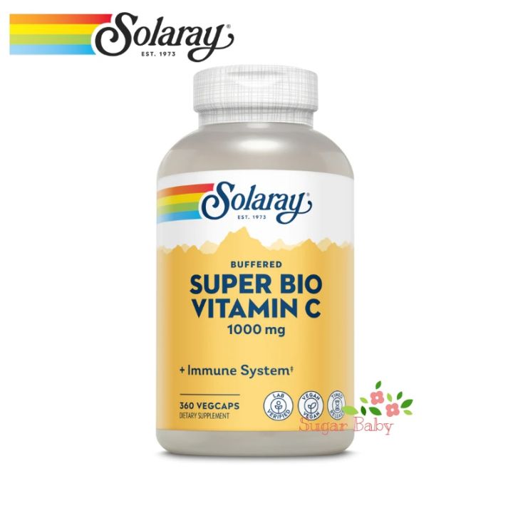 Solaray Buffered Super Bio Vitamin C 500 mg ซูเปอร์ไบโอ วิตามินซี 500 มิลลิกรัม | Lazada.co.th