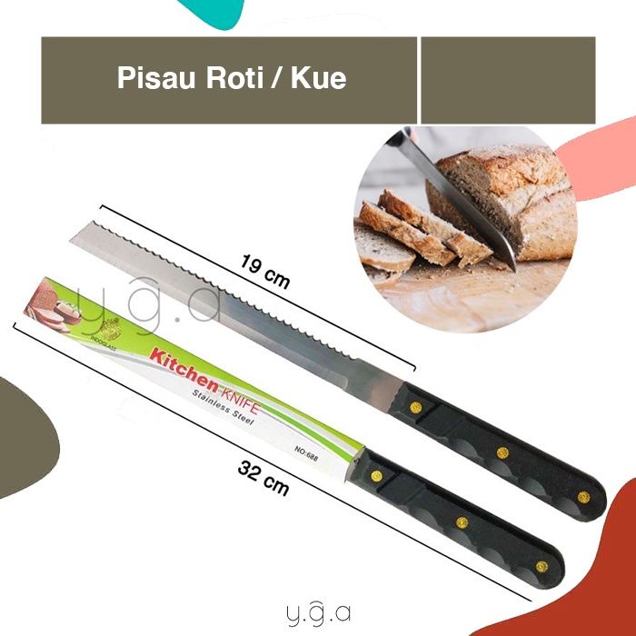Pisau Roti / Pisau Kue / Bread Knife / Cake Knife Stainless Steel ...