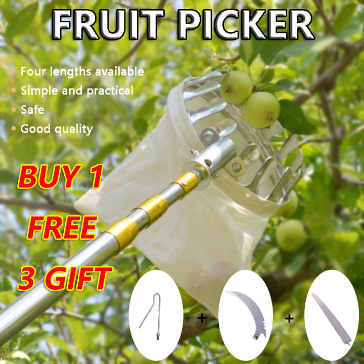 Adjustable Fruit Picker Pole Artifact Telescopic Pole Fruit Picker ...