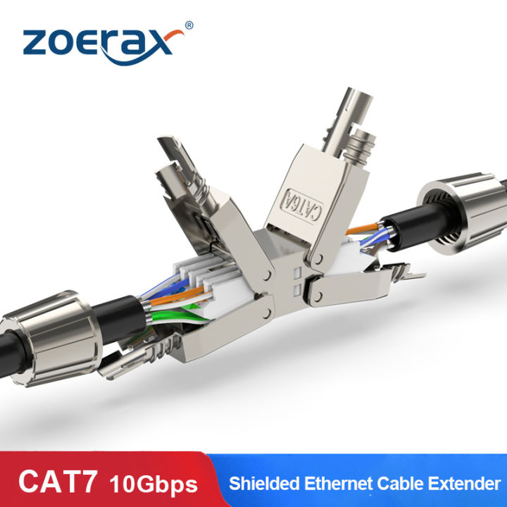 Cat6A Cat7 Cable Extender Junction Adapter Connection Box RJ45 ...