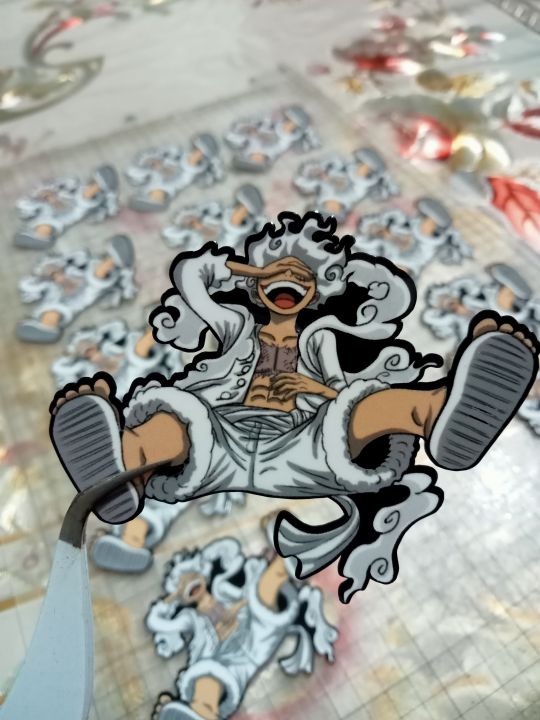 One Piece Luffy Gear 5 Sticker - Luffy gear 5 Wanted Poster Sticker ...