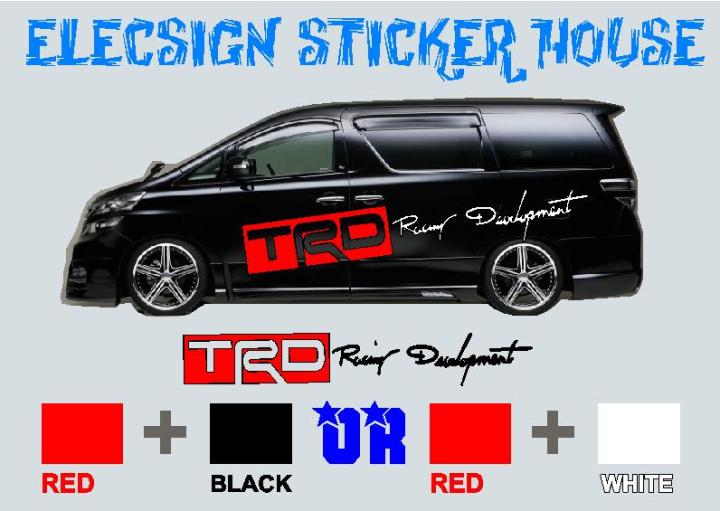 Toyota Alphard,Vellfire special OEM TRD Design DECAL STICKER | Lazada
