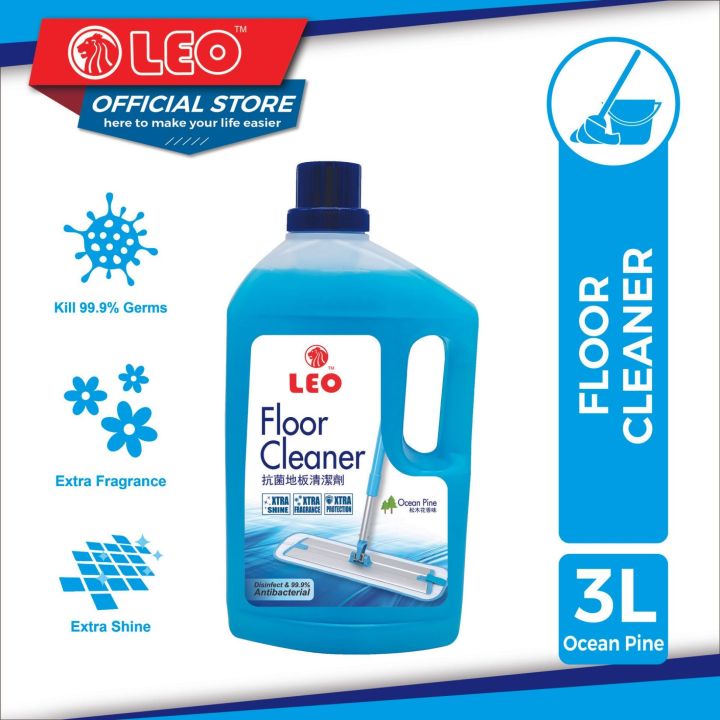 Leo Floor Cleaner 3L Ocean Pine 特强抗菌地板清洁剂 | Lazada