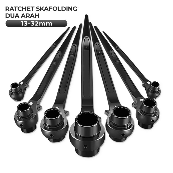 Kunci Ratchet Skafolding Dua Arah Uk13-32Mm Rachet Scafolding Torsi ...