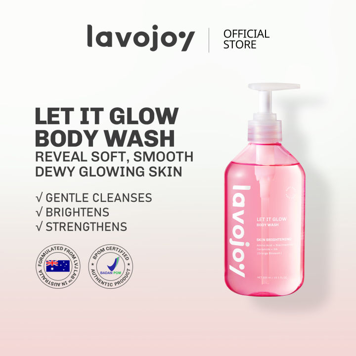 lavojoy Let It Glow Body Wash | Gentle Cleanse & Brightens | 300ml ...