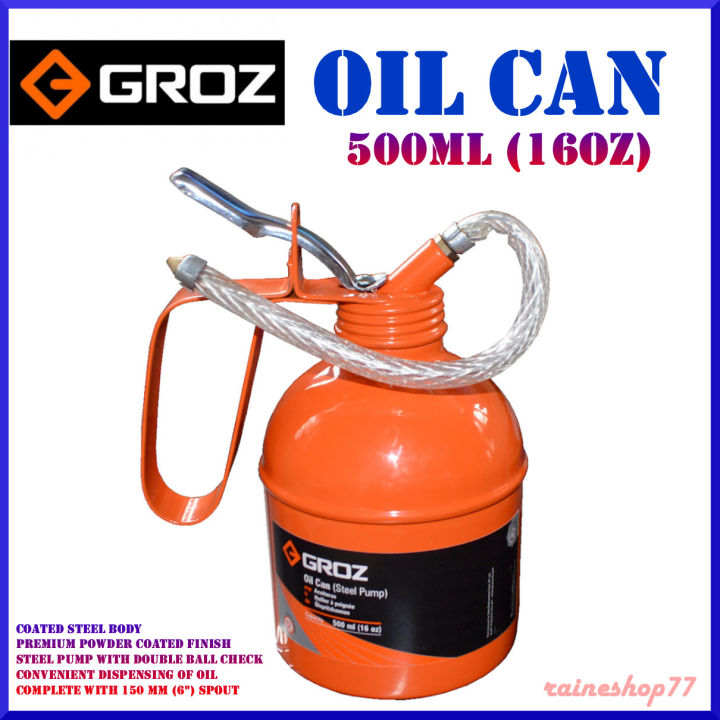 GROZ 500ml Oil Can Oil Dispenser | Lazada PH
