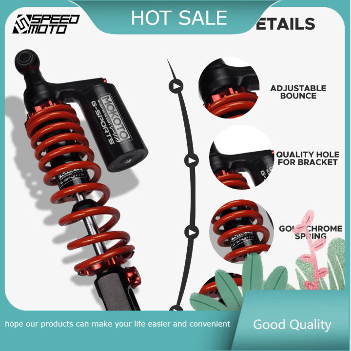 MOKOTO HONDA CLICK V1 V2 V3 REAR SHOCK GAS ABSORBER W/ BASO 330MM GOLD ...
