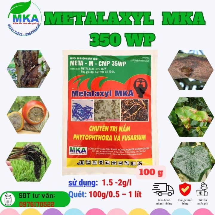 Metalaxyl MKA - thuốc quản lý bệnh (gói 100g), Metalaxyl phòng bệnh do ...