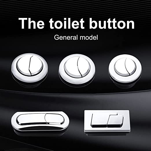 SME 1pc Dual Flush Toilet Tank Button Round Square Toilet Push Dual ...